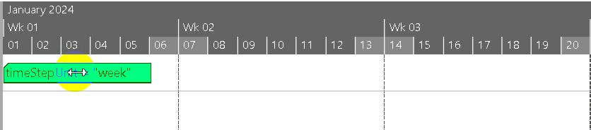 Overview Gantt Chart Controls